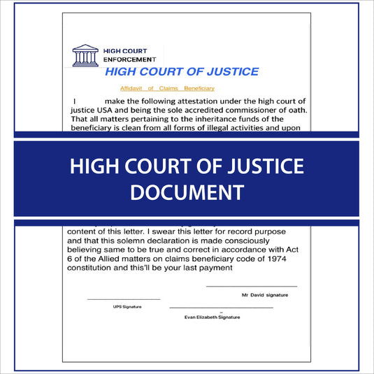 High Court of Justice Document – Fast Track Apostille - Legalisation Store