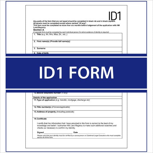 ID1 Form – Fast Track Apostille - Legalisation Store