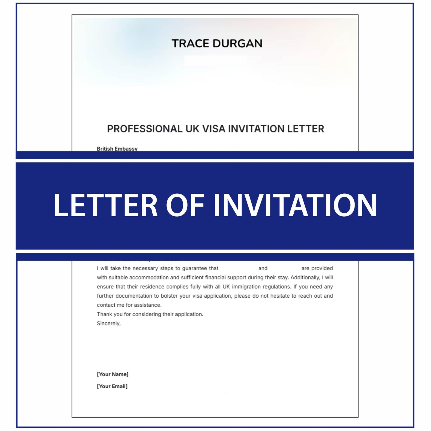Letter of Invitation (to live in UK) – Fast Track Apostille ...