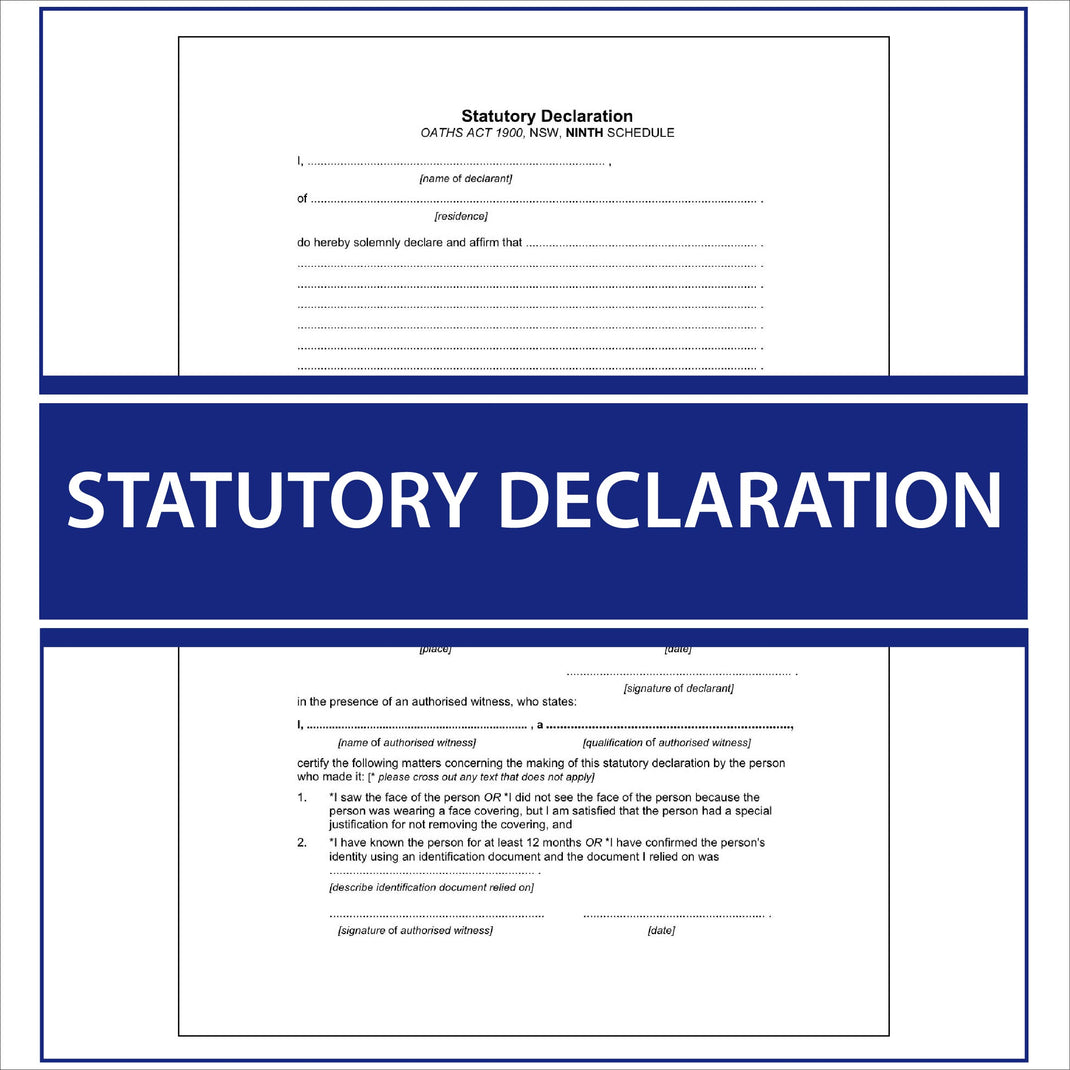Statutory Declaration – Fast Track Apostille - Legalisation Store